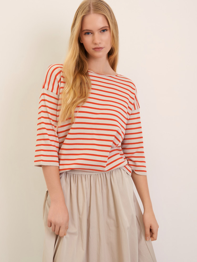 Лонгслив в полоску 51-5257-9596-1496-M | ELISA.AND.ME — премиум одежда ...